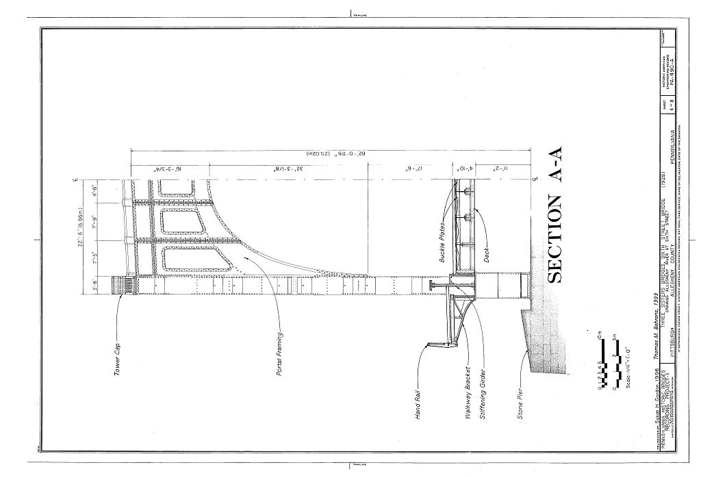 Sixth Street Bridge Drawing - Bridges and Tunnels
