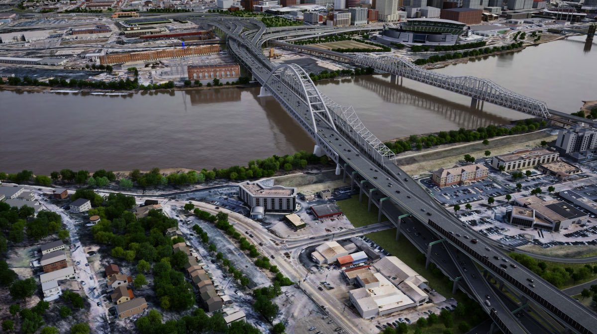 Brent Spence Bridge Corridor Rendering - Bridges and Tunnels